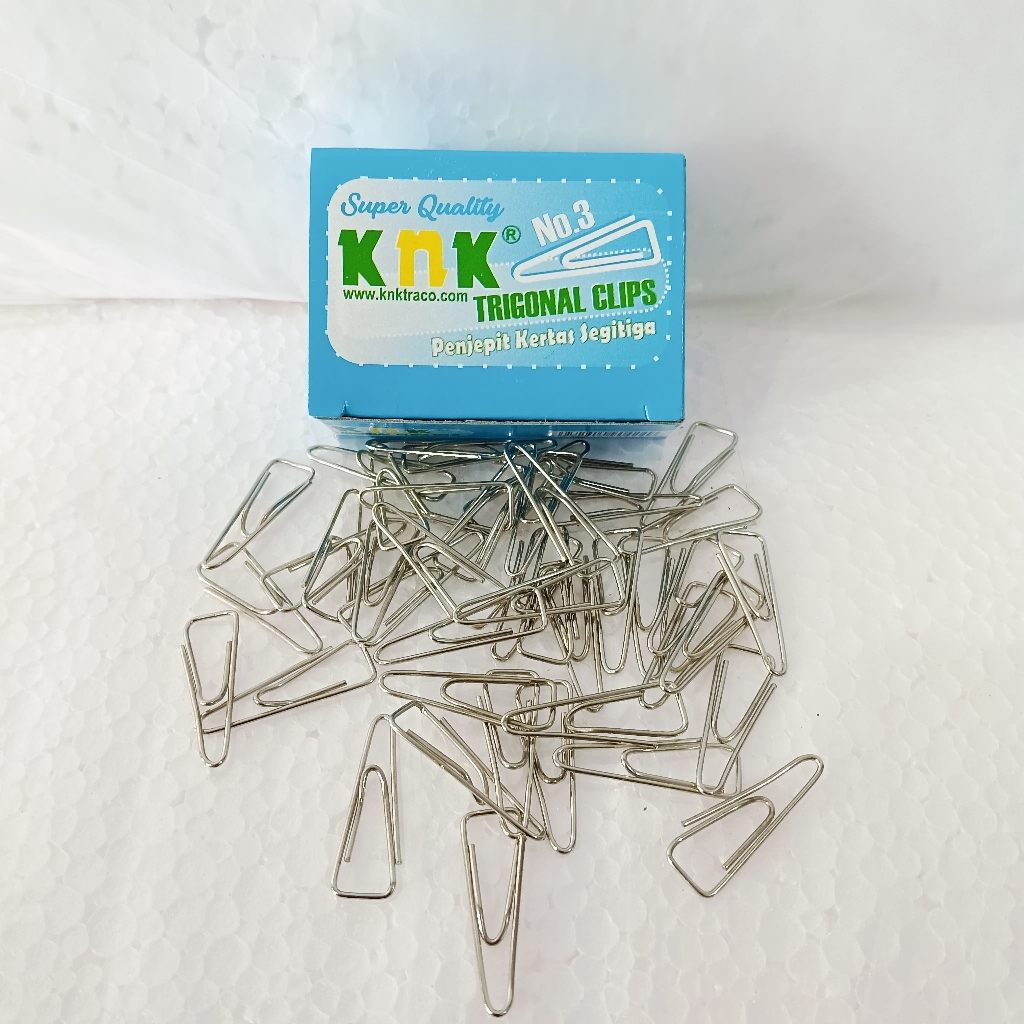 Jual TRIGONAL CLIP PAPERCLIP SEGITIGA KECIL NO 3 60 PCS | Shopee Indonesia