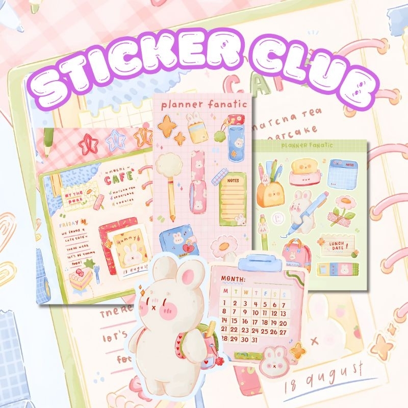 Jual BlossomB - planner fanatic Hand drawing sticker sheet / waterproof ...