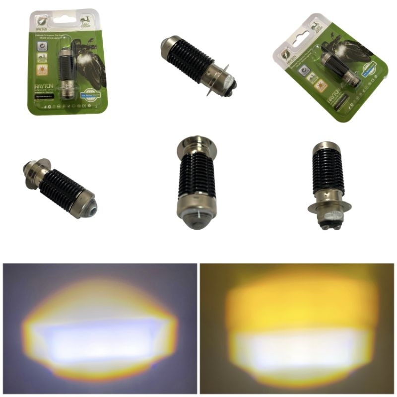 Jual Lampu Led Motor H6 Laser Rayton RTD M11S Putih Kuning 18 Watt ...