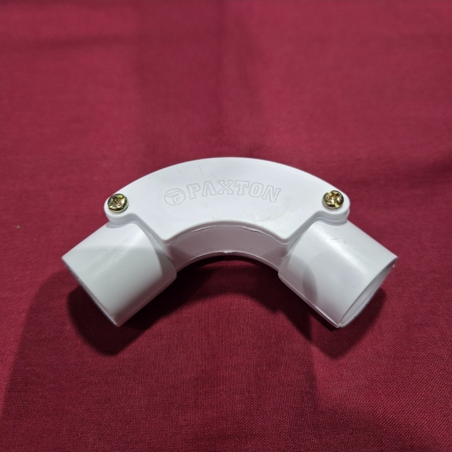 Jual Pipa L-Bow / elBow 20MM Putih Knee Sambungan Pipa Conduit Belokan ...