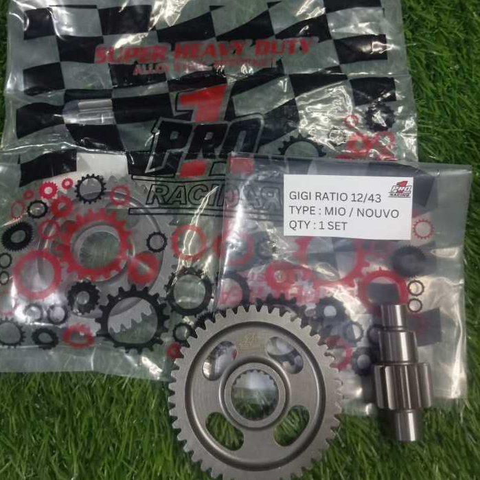 Jual GIGI RASIO GARDAN MIO/NOUVO 12/43T PRO1 RACING / GIGI GARDAN RASIO ...