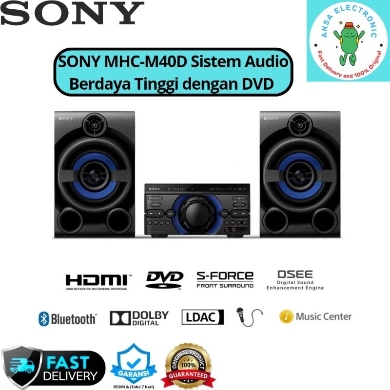 Jual SONY MHC-M40D SPEAKER KARAOEKE HIGH POWER AUDIO SYSTEM | Shopee ...