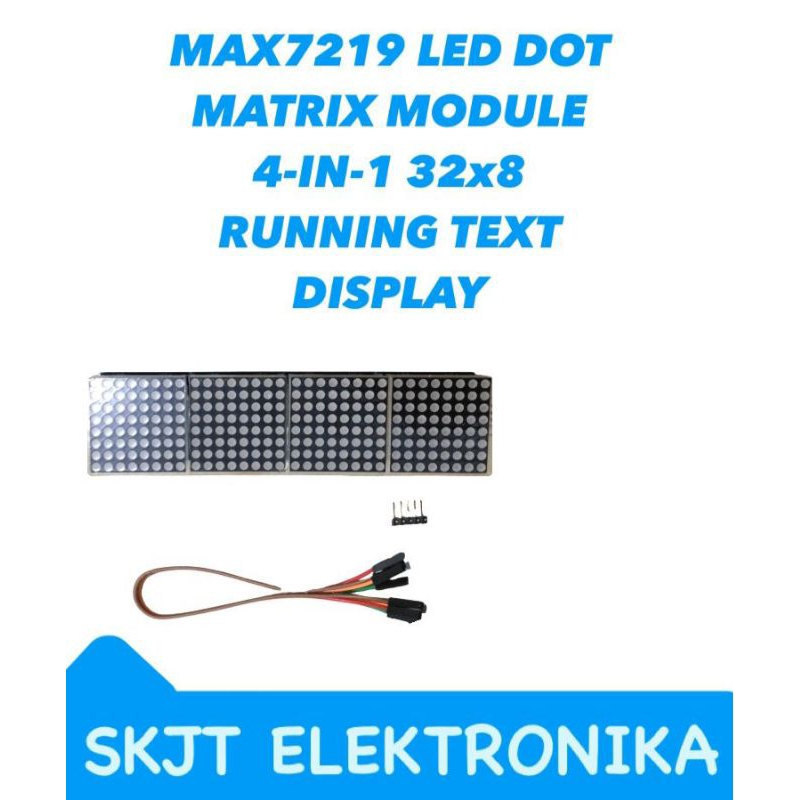 Jual MAX7219 LED DOT MATRIX MODULE 4-IN-1 32X8 RUNNINB TEXT DISPLAY ...