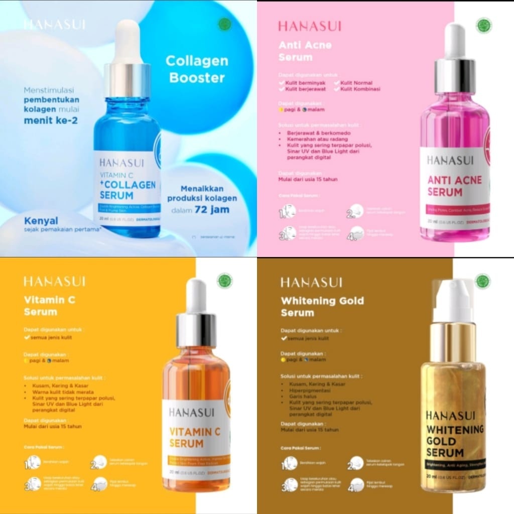 Jual Serum Hanasui Pink Anti Acne Original Bpom | Shopee Indonesia