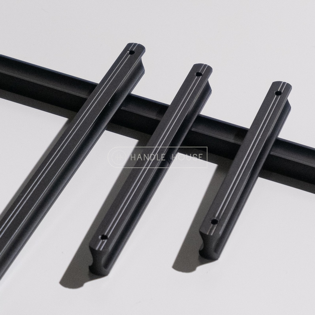 Jual Black Aluminum Bar Handle - Tarikan Gagang Lemari Pintu Laci ...