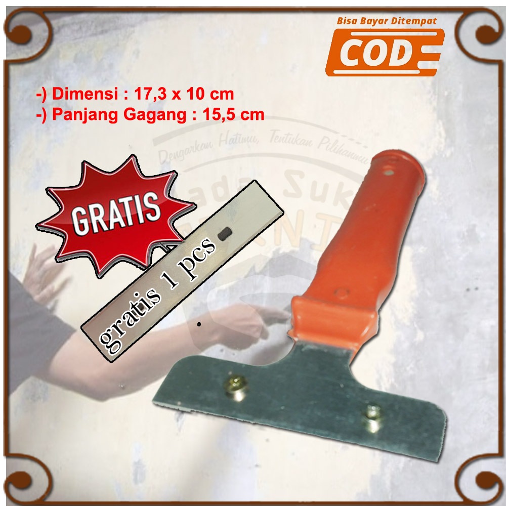 Jual Alat Kerok Pengerok Cat Kape Gagang Scrapper Scraper Plamir ...