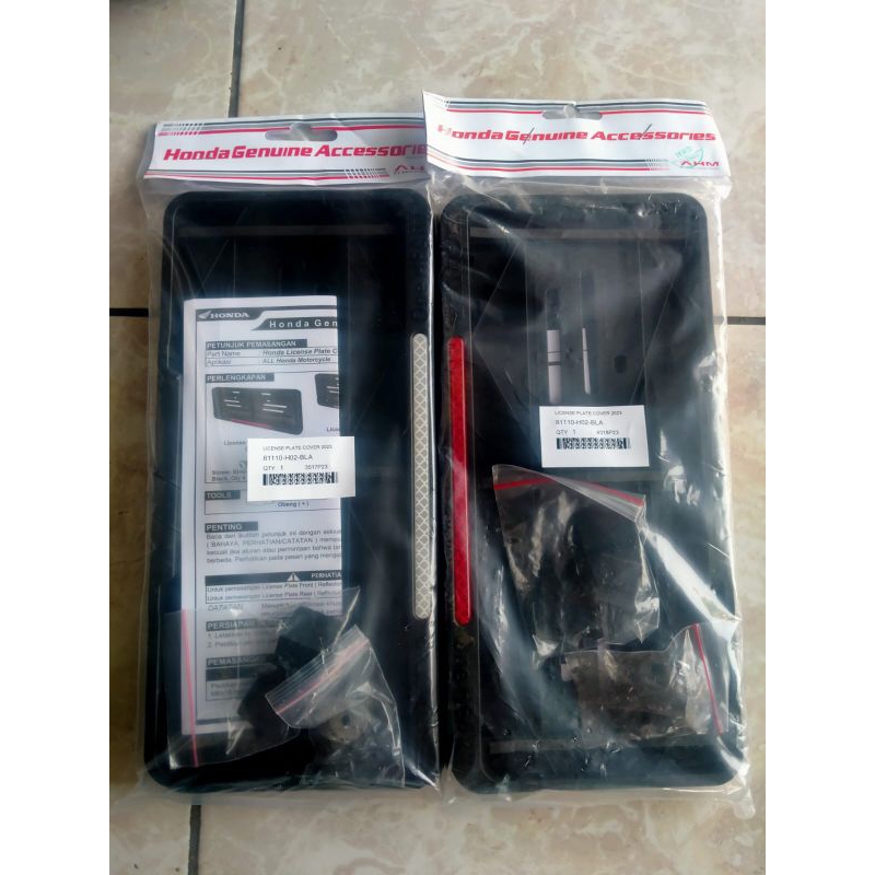 Jual caver tempat plat nomor motor Honda Original AHM | Shopee Indonesia
