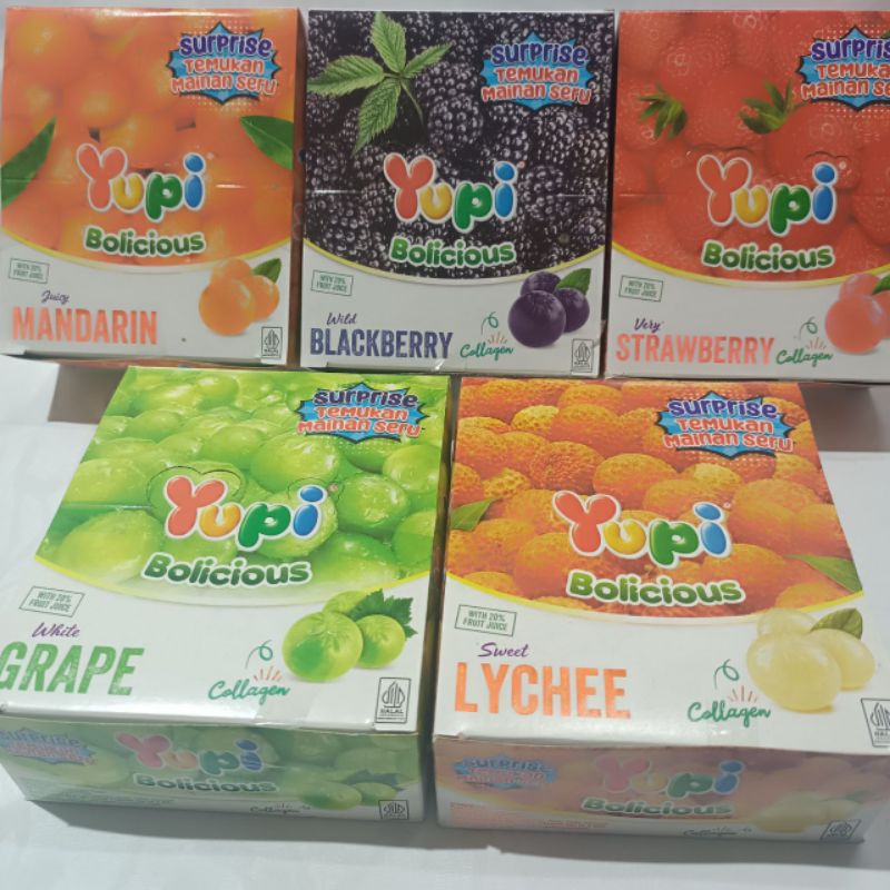 Jual Permen yupi bolicious strawberry candy blackberry yupi bolicious ...