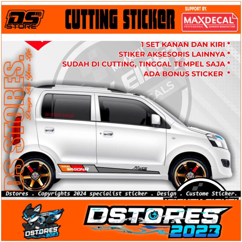 Jual Stiker Side Decal Minimalis / List body Mobil design minimalis ...