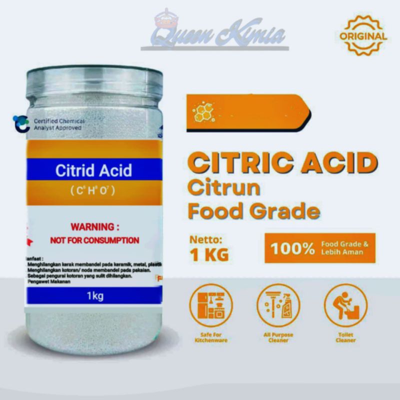Jual citrid acid citrun food grade 1kg | Shopee Indonesia