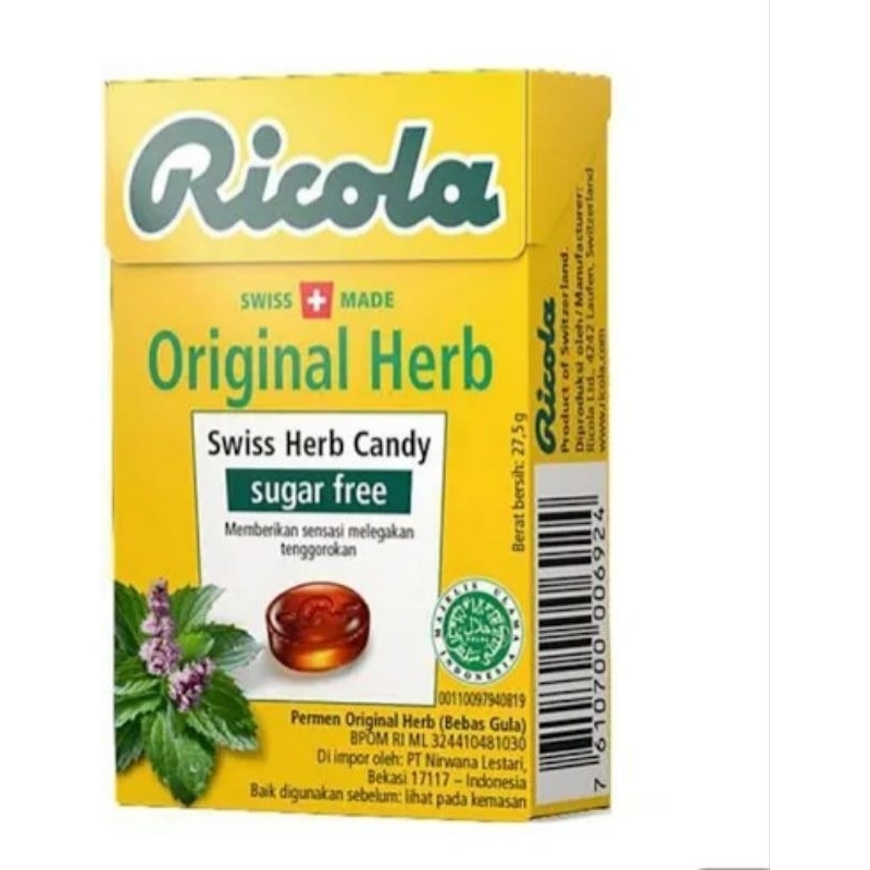 Jual Ricola Sugar Free Candies Permen Pelega Tenggorokan | Shopee Indonesia