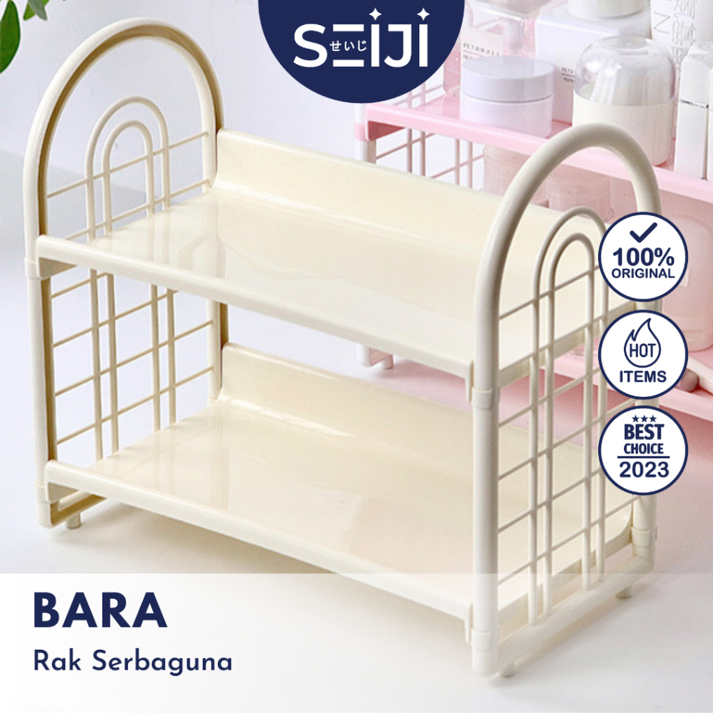 Jual SEIJI - BARA Rak Meja Skincare Plastik Desk Organizer Buku ATK ...