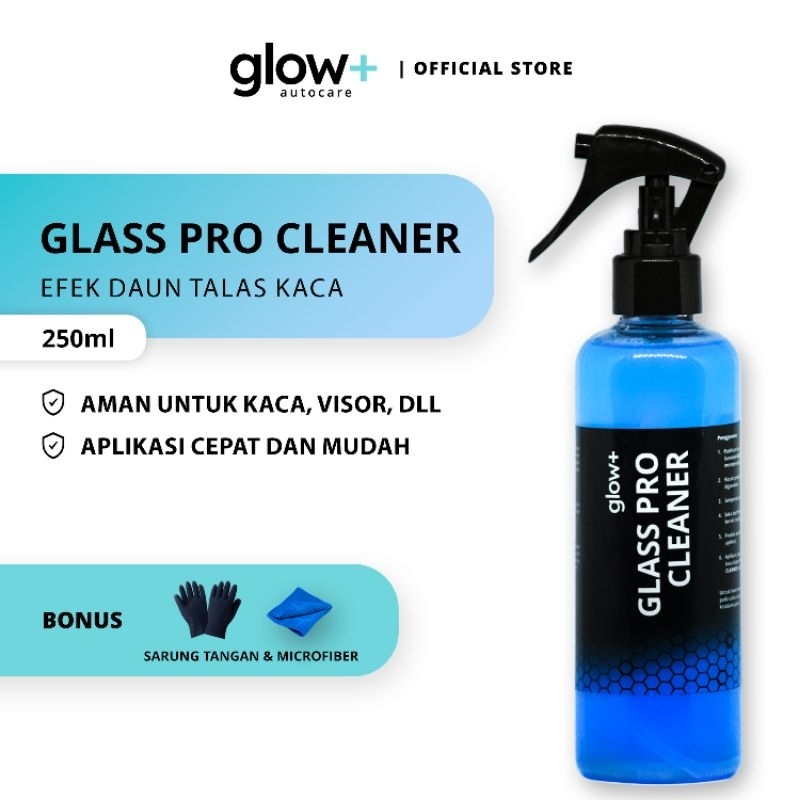 Jual Glow Plus Glass Pro Cleaner / pembersih kaca mobil efek daun talas ...