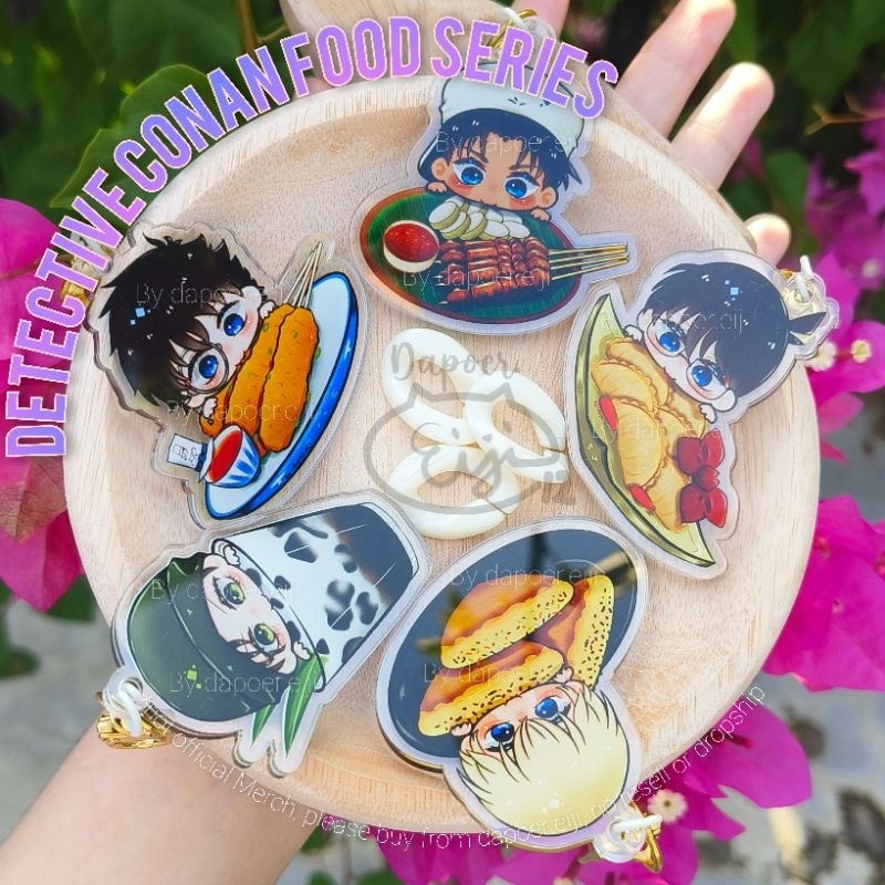 Jual [eiji] KEYCHAIN FOOD SERIES DETECTIVE CONAN EDITION (READY ...