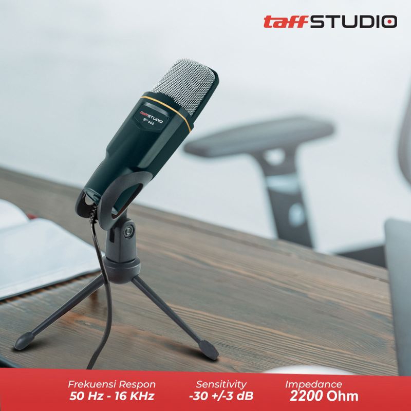 Jual mic Microphone Condenser Studio vlog mikropon Stand Sound Podcast ...