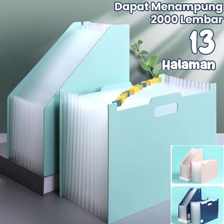 Jual Organizer File folder Document Bag Expanding Folder Organizer Map ...