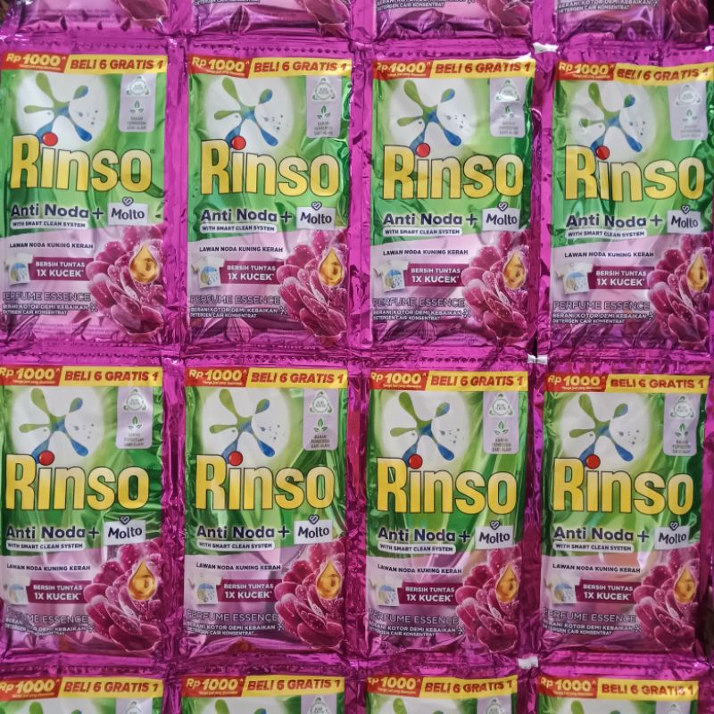 Jual 42 SACHET RINSO CAIR UNGU 1000 PERFUME ESSENCE (DETERGEN) | Shopee ...