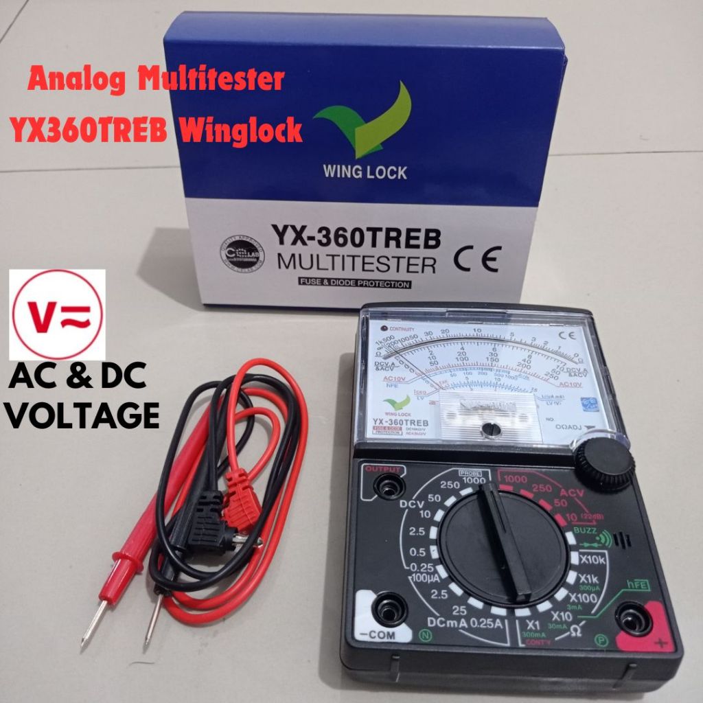 Jual Mutitester Multimeter Analog Manual YX-360TR Avometer | Shopee ...