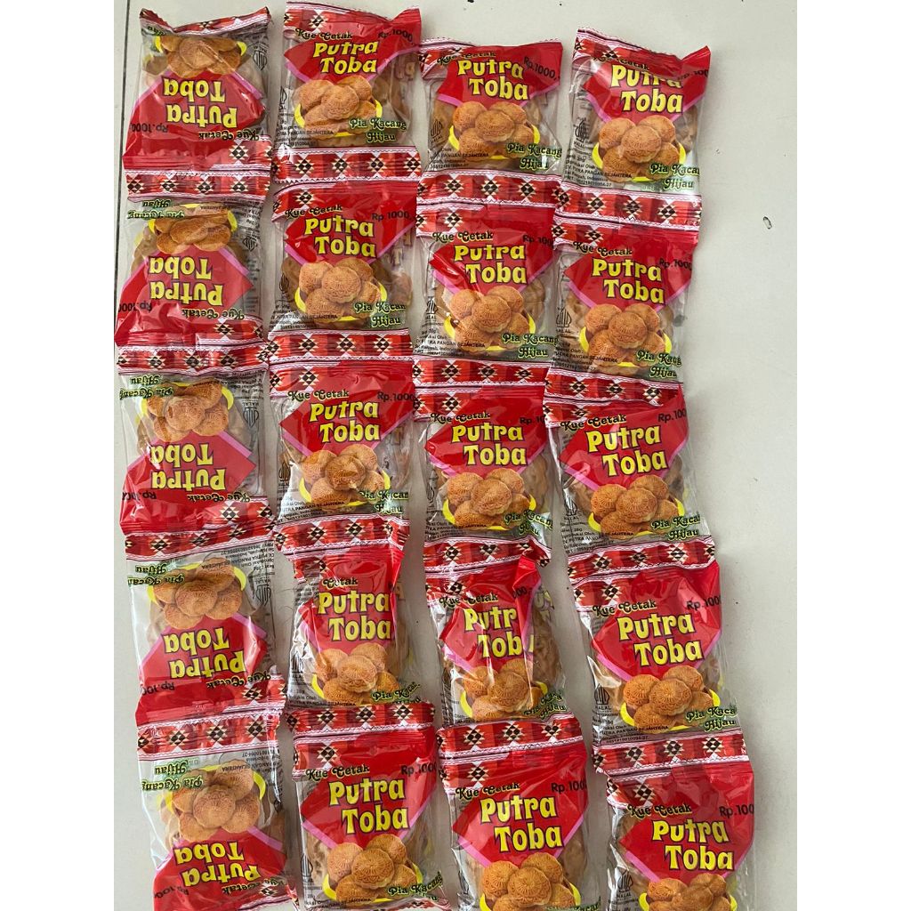Jual Pia Putra Toba Snack Jadul isi 30 pcs Isi lebih besar kacang hijau ...
