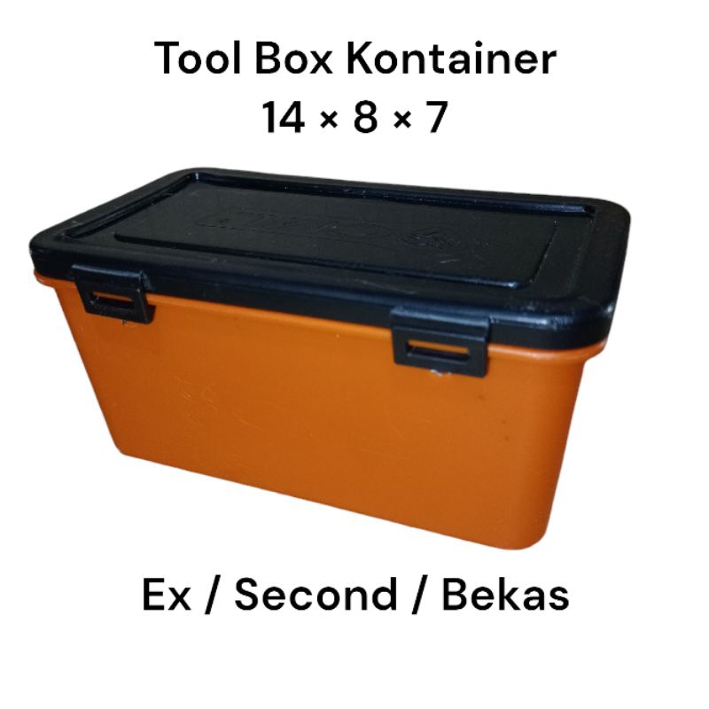 Jual Tool Box Kontainer 14 × 8 × 7 (Box + Tutup) Second | Shopee Indonesia
