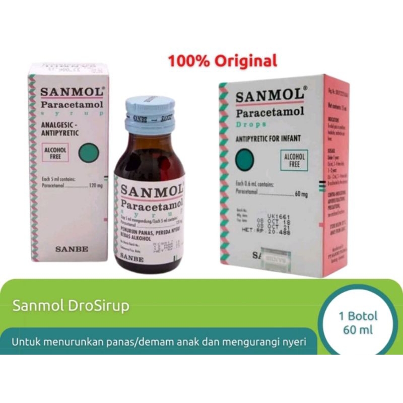Jual Sanmol drop 15ml dan Sanmol sirup 60ml | Shopee Indonesia