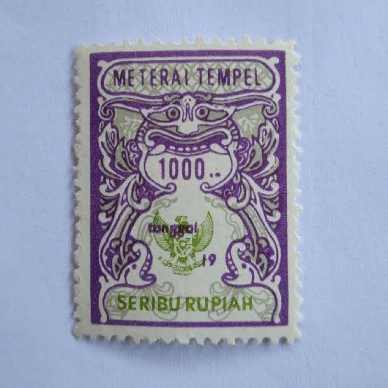 Jual Materai 1000 Rupiah Tahun 1986 1987 1988 1989 1990 Materai Tempel ...