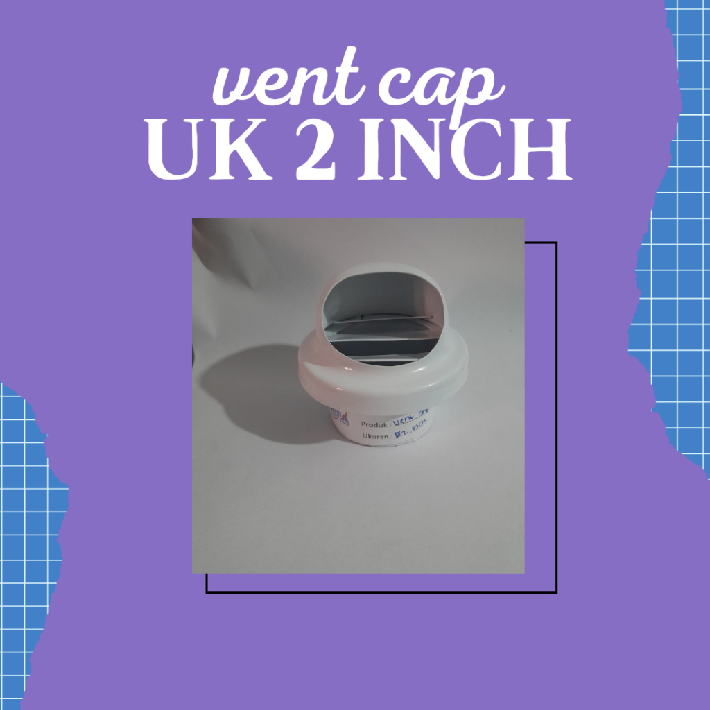 Jual vent cap 2 inch powder coating Putih | Shopee Indonesia