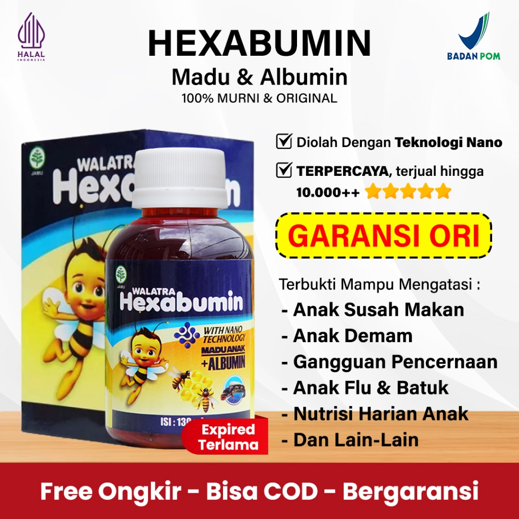 Jual Walatra Hexabumin Madu Vitamin Gizi Madu Herbal Nutrisi ...