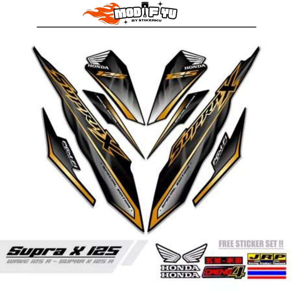 Jual STRIPING SUPRA X 125 R NEW MOTIF F18/ STIKER SUPRA X 125 FI ...