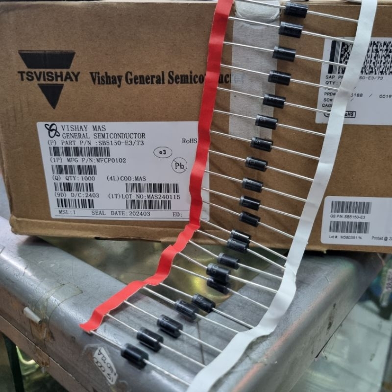 Jual Dioda Diode SB5150 ORIGINAL SR SB 5150 5A 150V SR5150 | Shopee ...