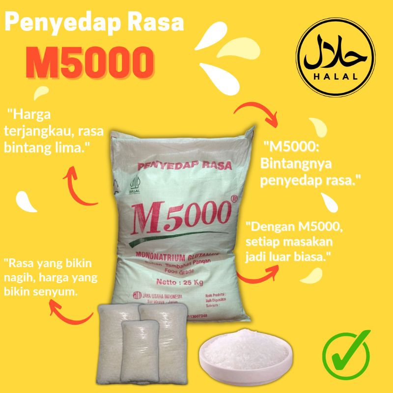 Jual Penyedap Rasa M5000 - Dijual / 1 kg - Penyedap Masakan yang bikin ...