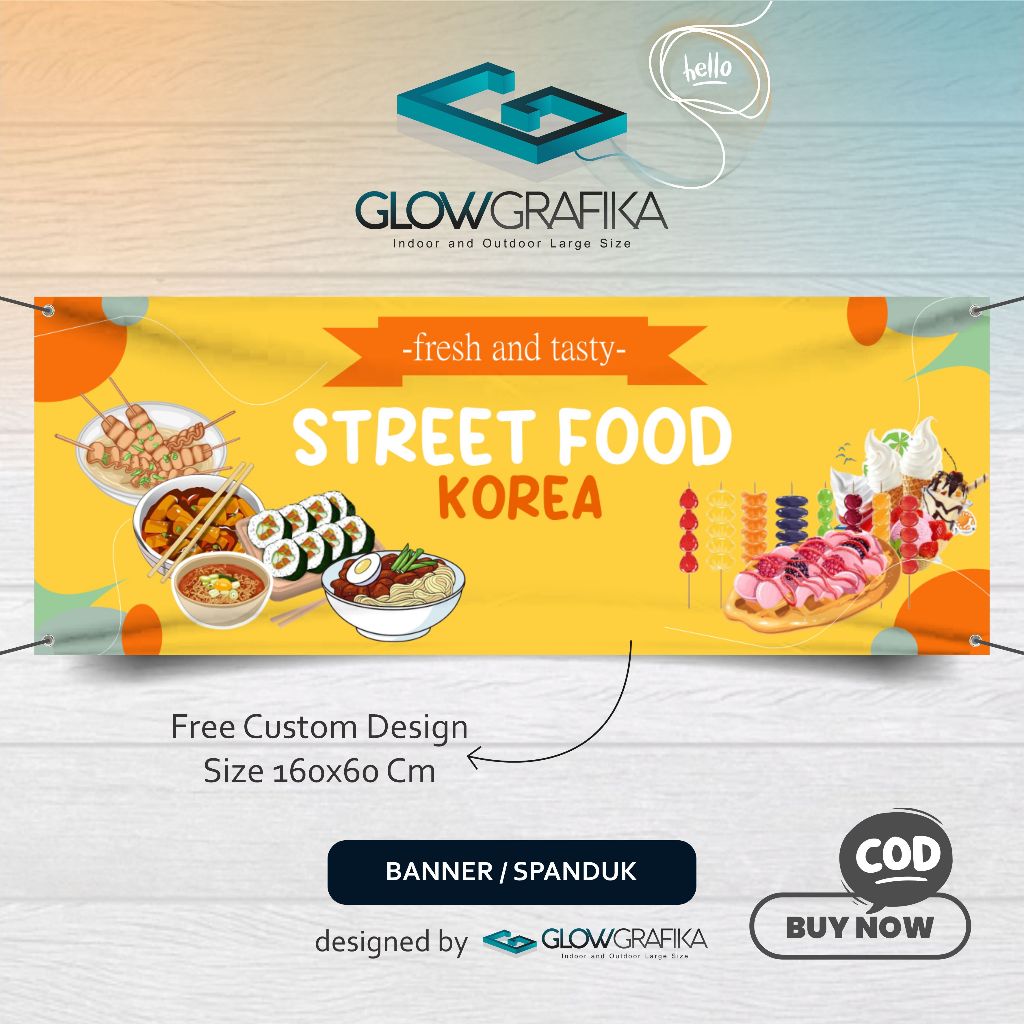 Jual Cetak Spanduk Banner Street Food Model A | Shopee Indonesia