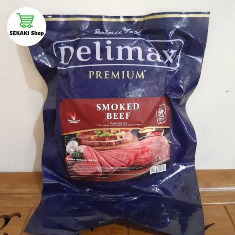 Jual Delimax Smoked beef Premium 500gr isi 25biji | Shopee Indonesia