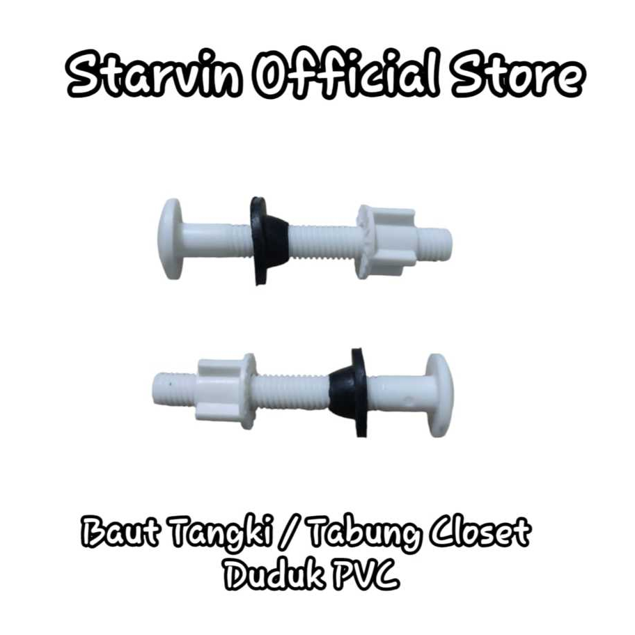Jual STARVIN Baut Tabung & Tangki Closet Duduk PVC | Shopee Indonesia
