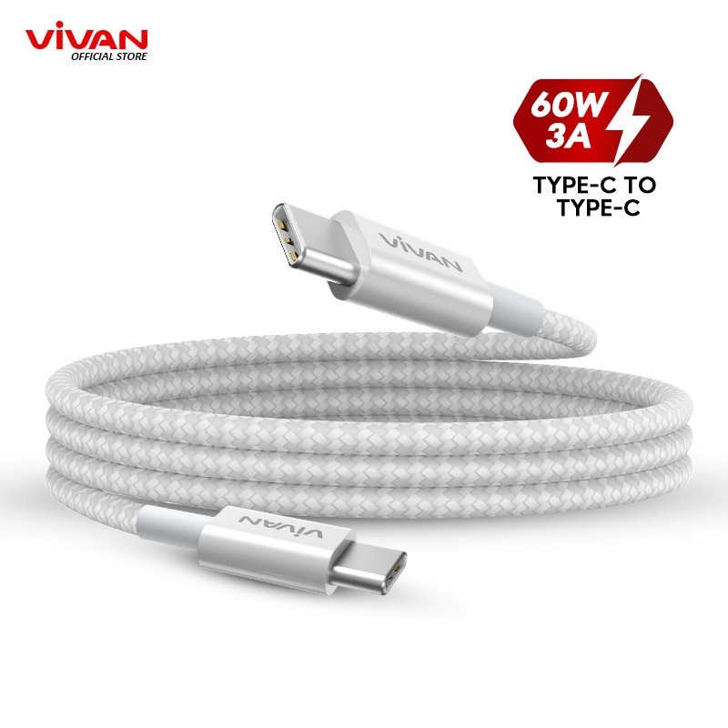 Jual VIVAN Cable Data VORCC100 For iPhone 15/16 | Type C TO C | Power ...