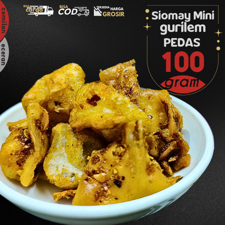 Jual Cemilan Siomay Mini GURILEM PEDAS isi 100g by Lahawelah | Shopee ...