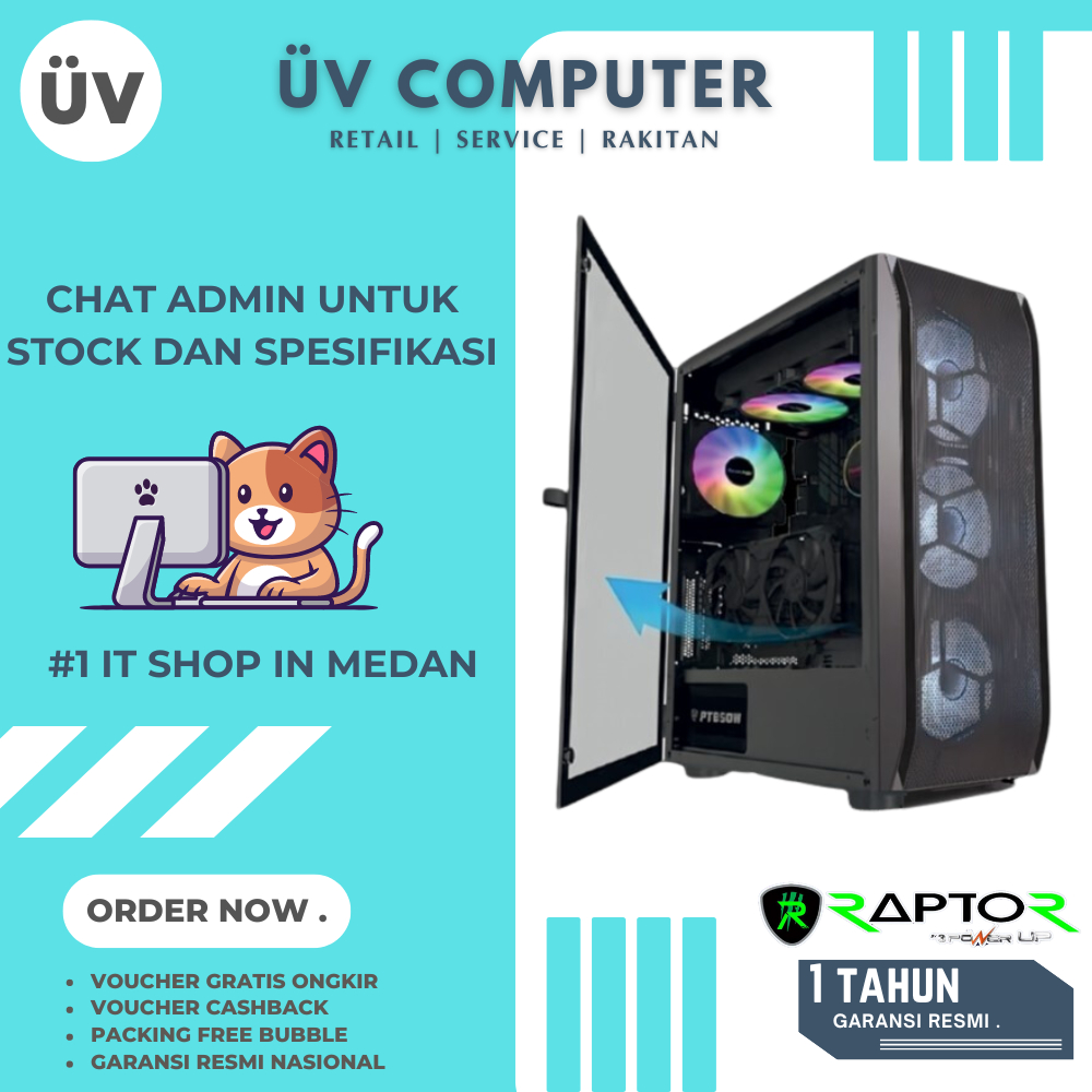 Jual Casing PC Komputer 3PowerUp Raptor Phantom | Mid Tower | ATX Case ...
