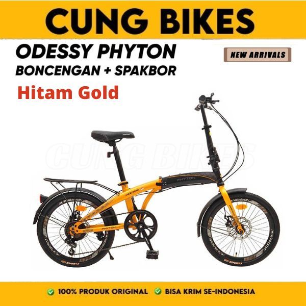 Jual Sepeda Lipat 16 20 Inch Folding Bike ODESSY PHYTON 7 Speed ...