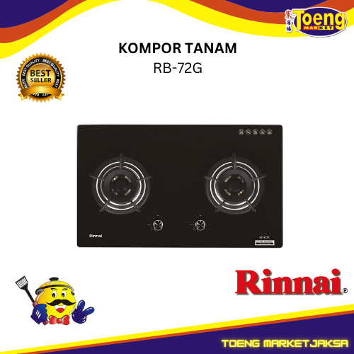 Jual KOMPOR TANAM / BUILT IN HOB RB-72G RINNAI | Shopee Indonesia