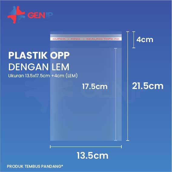 Jual Plastik OPP/KACA Dengan LEM Ukuran 13.5x17.5cm +4cm(LEM) 100pcs ...