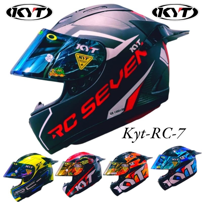 Jual Helm rc7 rc seven #18 Black red matt paket ganteng 100% original ...