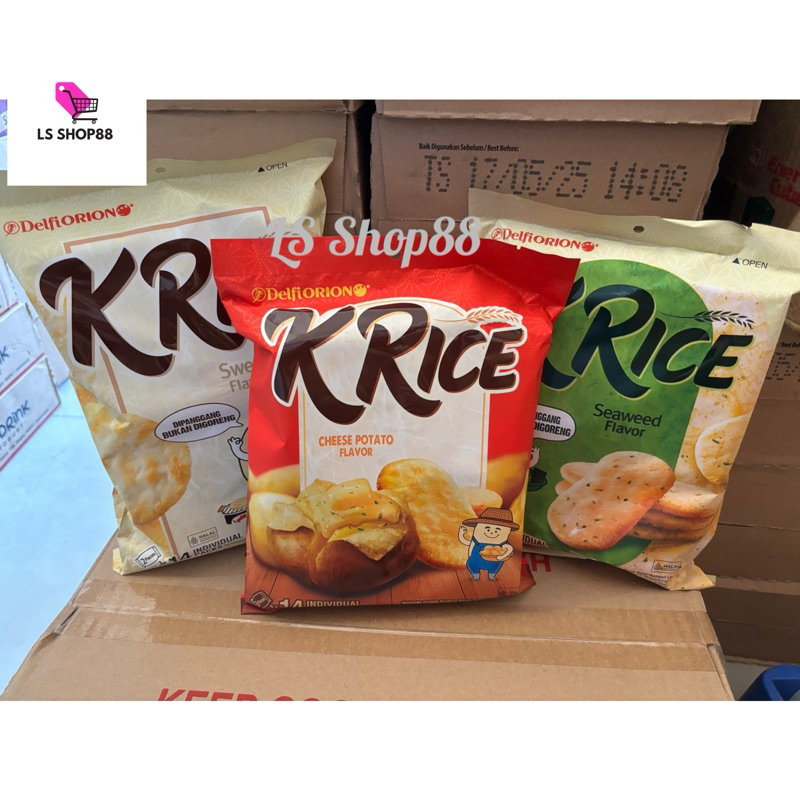 Jual Delfi Orion K'RICE Snack Crackers rice isi 14 | Shopee Indonesia