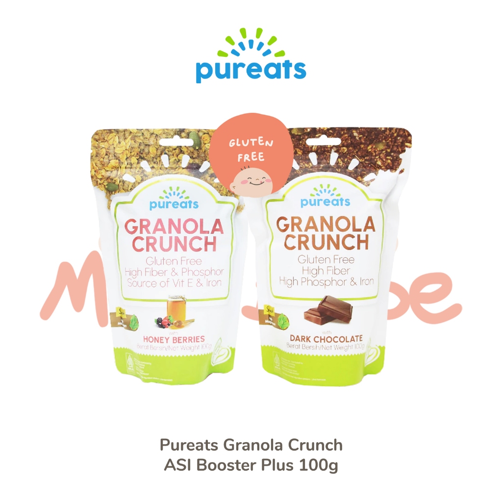 Jual [PROMO] Pureats Granola Crunch Gluten Free Snack ASI Booster Plus ...