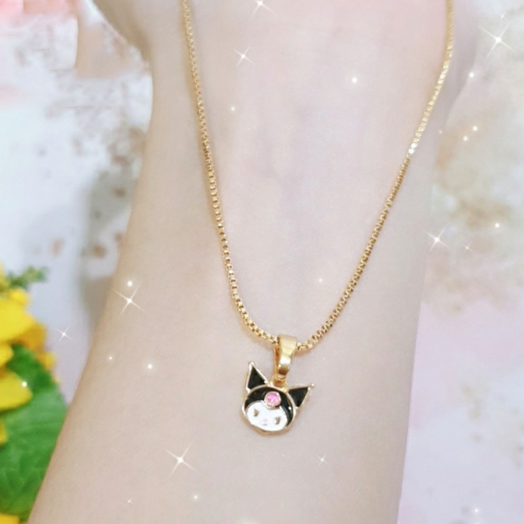 Jual Kalung Anak Anak Perempuan Anti Karat Rantai Italy Motif Kuromi ...