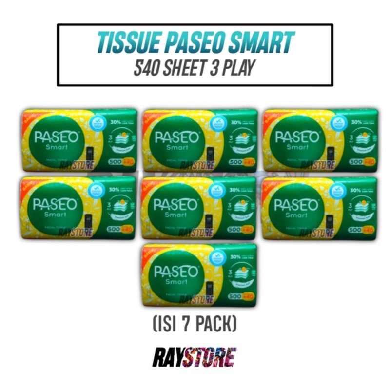 Jual (ISI 7 PACK) PASSEO SMART TISSUE 540 SHEET 3 PLY | Shopee Indonesia