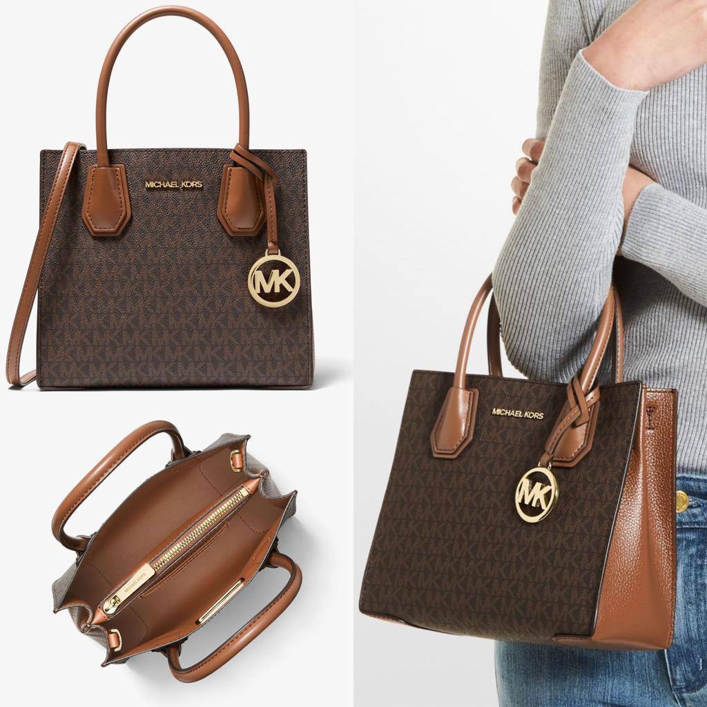Jual Tas Wanita Branded MK Mercer Medium Messenger Sign Brown 100% ...
