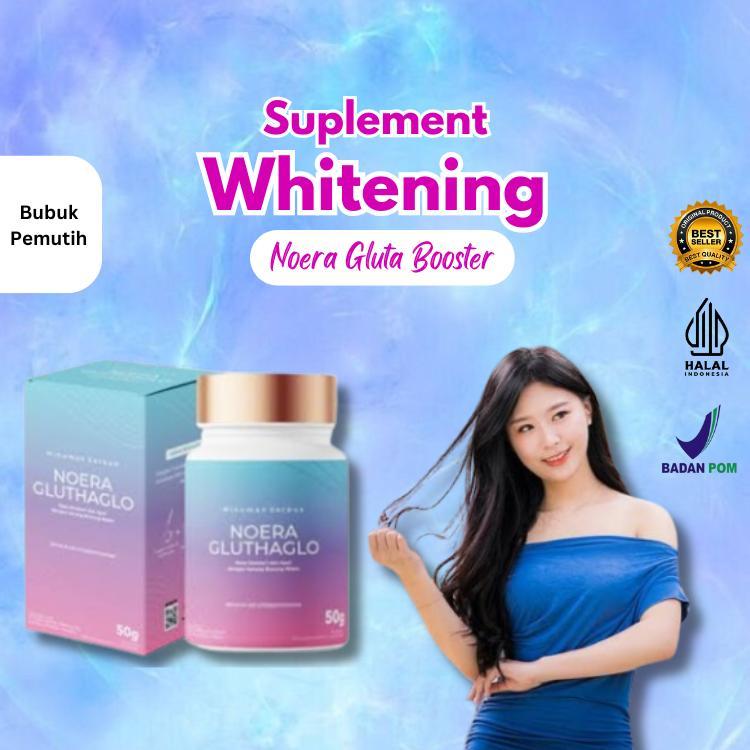 Jual Noera Glutha Booster 10x Extra Whitening Powder Glutathione Suplemen Pemutih Kulit Badan ...