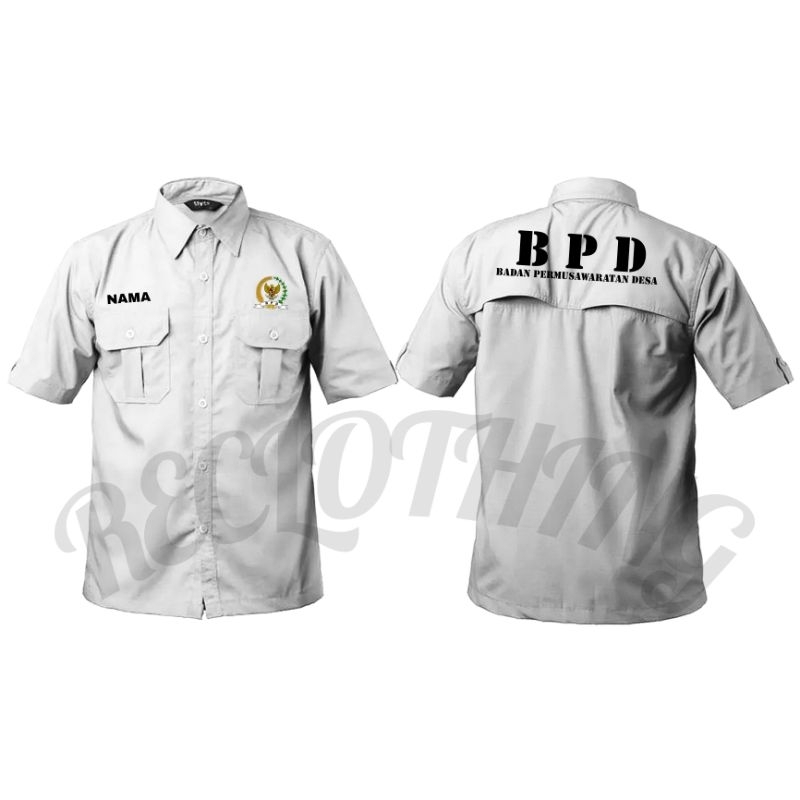 Jual KEMEJA PDH/PDL DINAS LAPANGAN OUTDOOR TERBARU PUTIH BPD BAHAN ...
