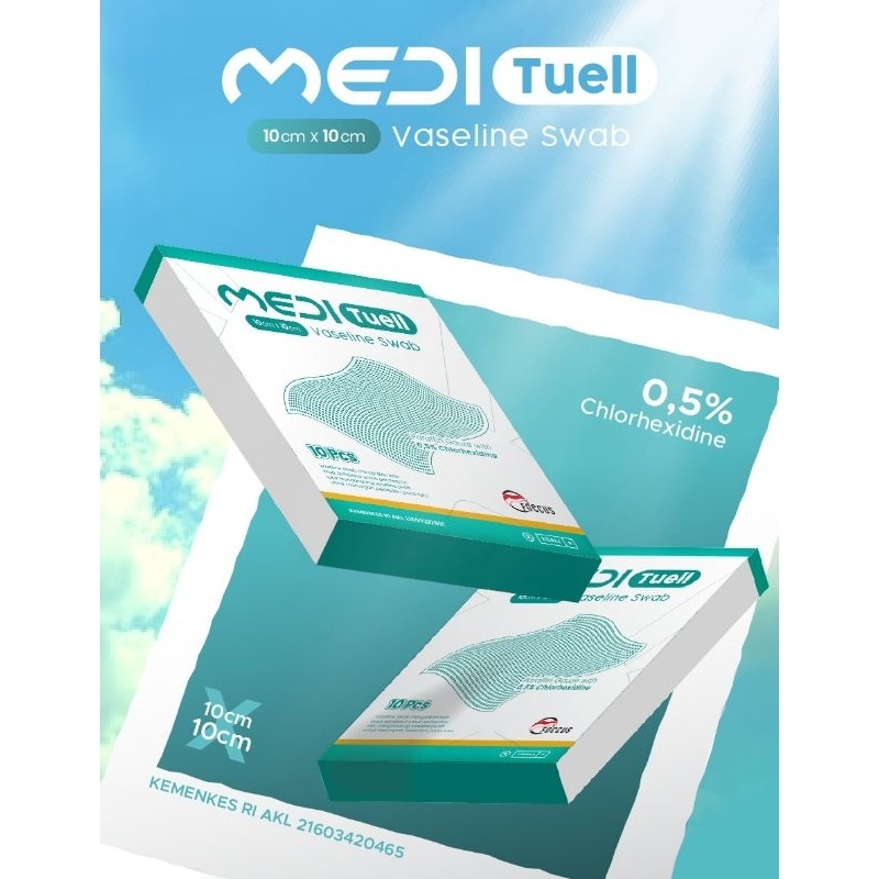 Jual Vaseline Swab Medituel 10x10 Foccus / Kasa Penutup Luka Medituel ...
