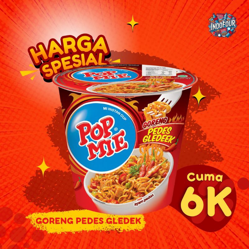 Jual POPMIE GORENG PEDAS GLEDEK | Shopee Indonesia